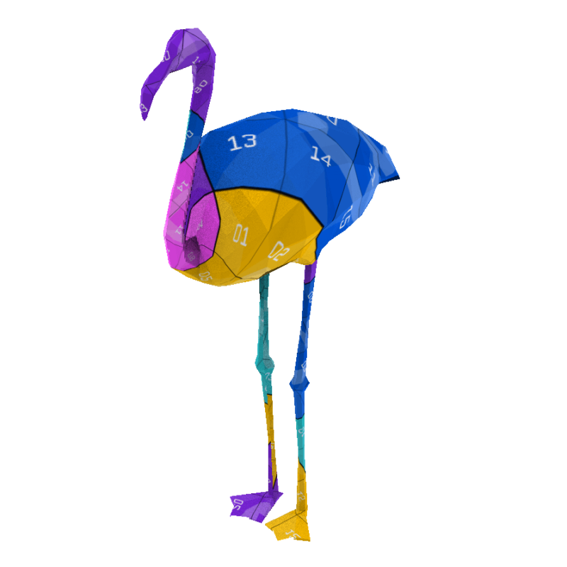 [3D] Low Poly Flamingo ⋆ Studio Ochi