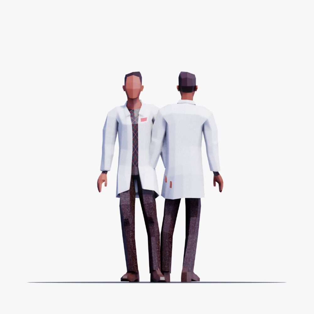 3D - Low Poly Scientists Pack - Animated & Rigged ⋆ Studio Ochi