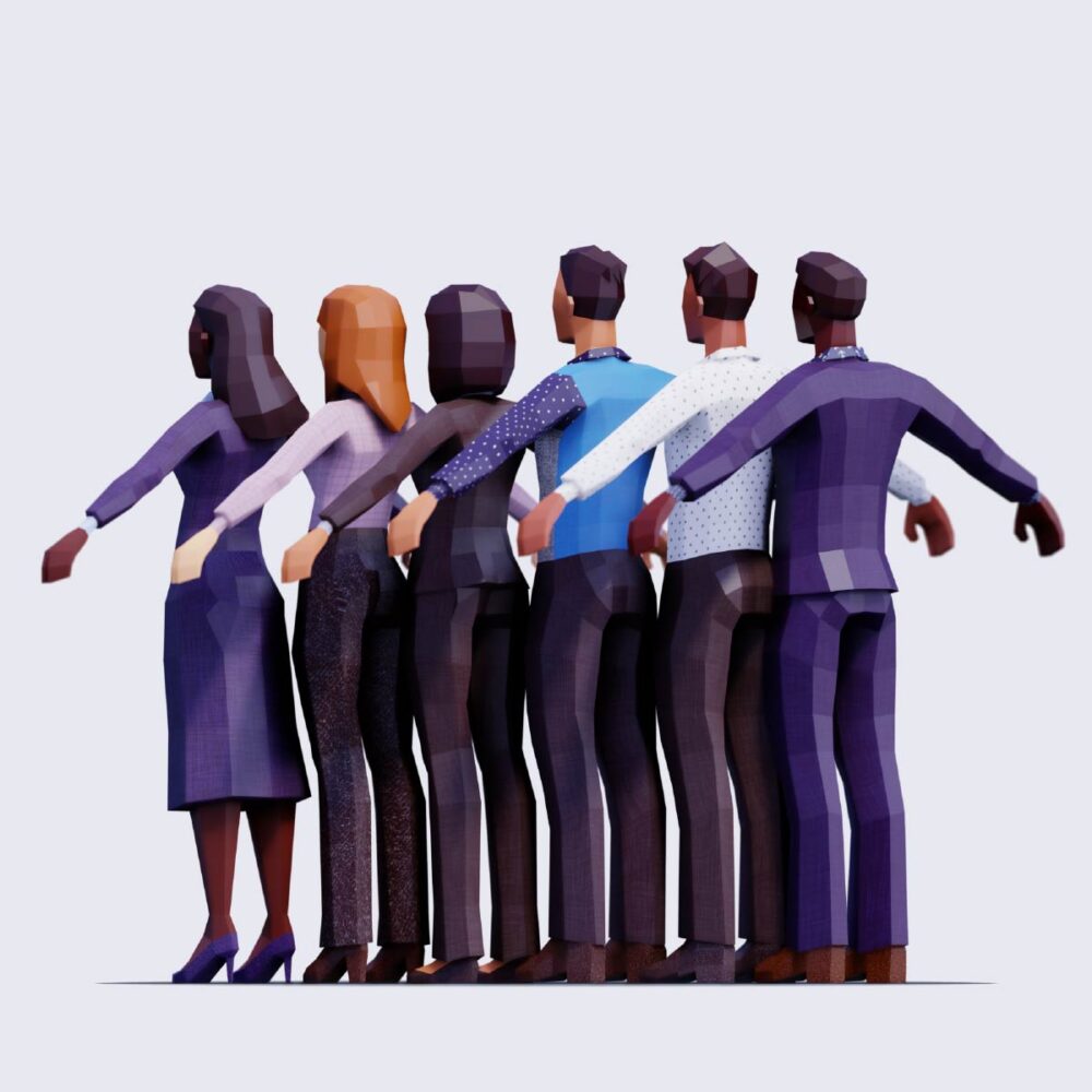[3D] Low Poly Business People Pack - Animated & Rigged ⋆ Studio Ochi
