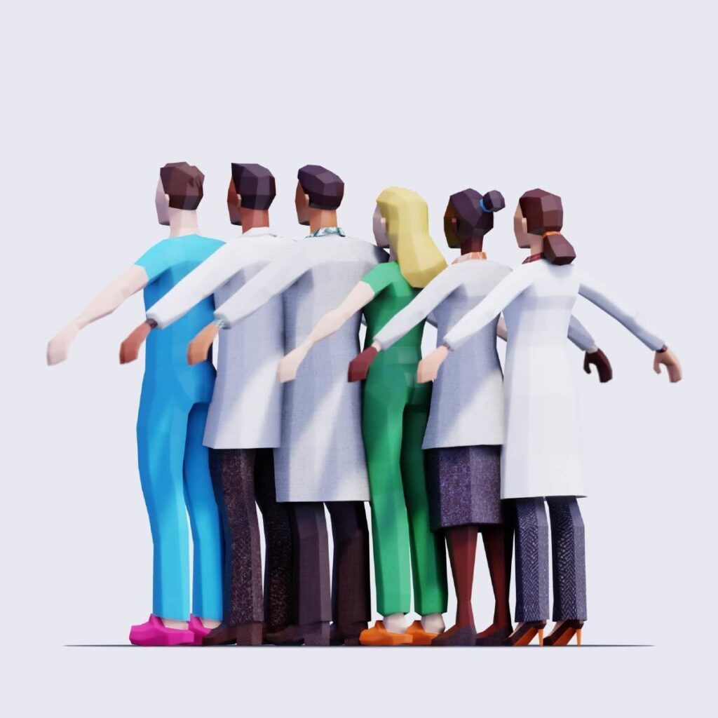 3D - Low Poly Scientists Pack - Animated & Rigged ⋆ Studio Ochi