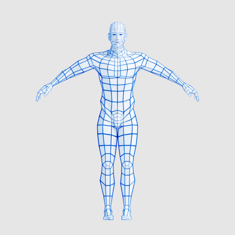 [3D] Fit Man Base Mesh ⋆ Studio Ochi
