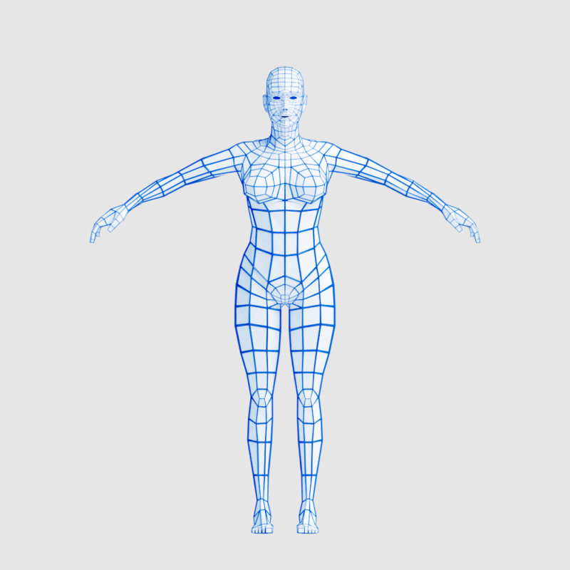 [3D] Fit Woman Base Mesh ⋆ Studio Ochi