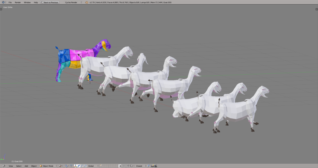 [3D] Low Poly Goat ⋆ Studio Ochi