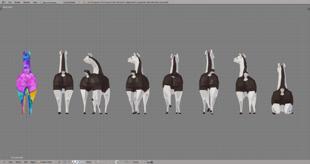 [3D] Low Poly Llama ⋆ Studio Ochi