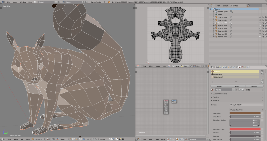 [3D] Low Poly Squirrel ⋆ Studio Ochi