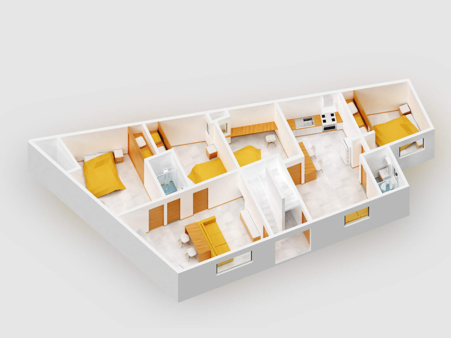 [3D] Low Poly Flats ⋆ Studio Ochi