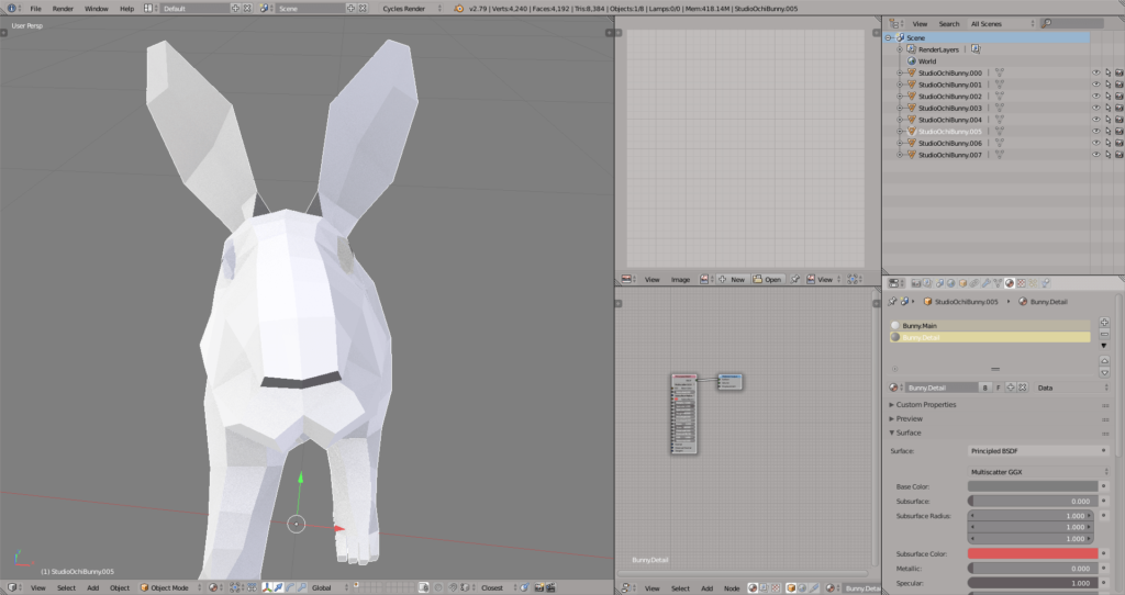 [3D] Low Poly Bunny ⋆ Studio Ochi