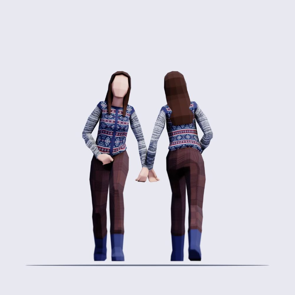 [3D] Low Poly Autumn People Pack - Animated & Rigged ⋆ Studio Ochi