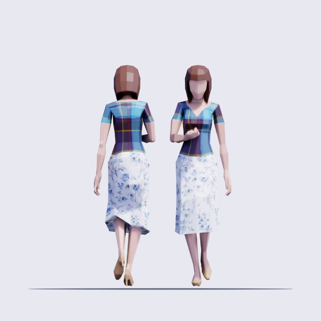 [3D] Low Poly Spring People Pack - Animated & Rigged ⋆ Studio Ochi