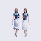 [3D] Low Poly Spring People Pack - Animated & Rigged ⋆ Studio Ochi