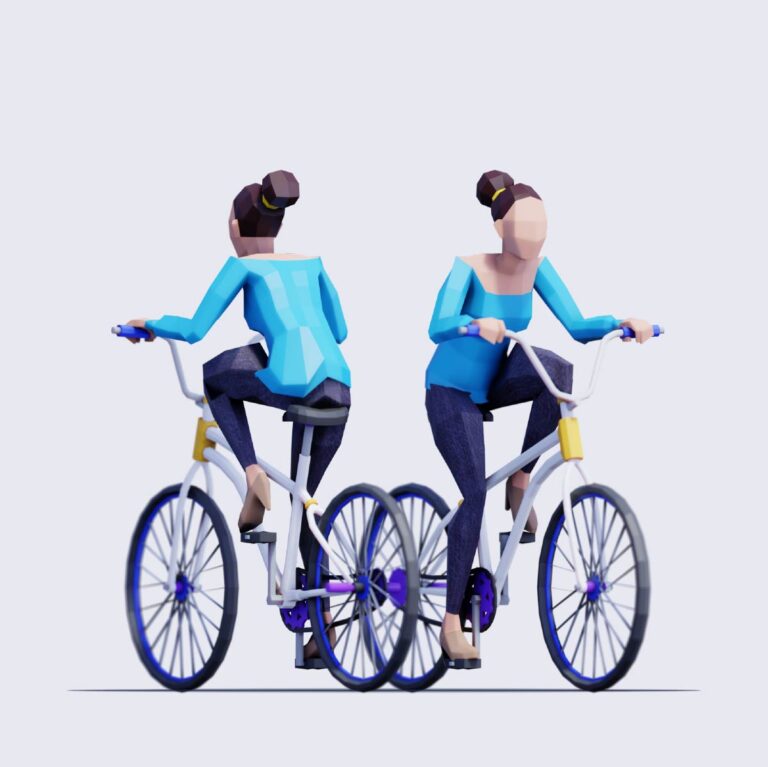 [3D] Low Poly Spring People Pack - Animated & Rigged ⋆ Studio Ochi