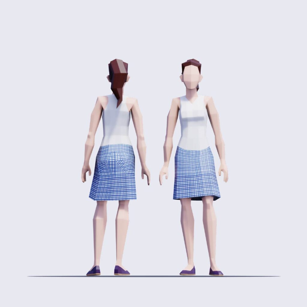 [3D] Low Poly Spring People Pack - Animated & Rigged ⋆ Studio Ochi