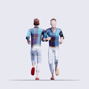 [3D] Low Poly Spring People Pack - Animated & Rigged ⋆ Studio Ochi