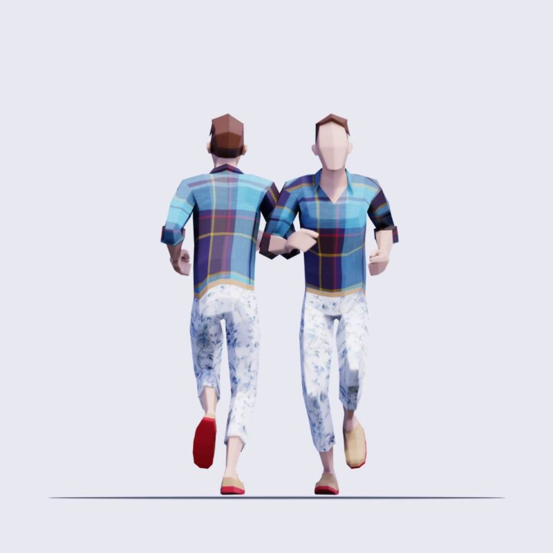 [3D] Low Poly Spring People Pack - Animated & Rigged ⋆ Studio Ochi