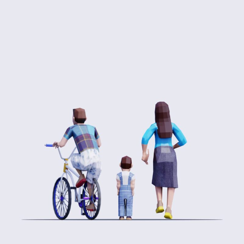 [3D] Low Poly Spring People Pack - Animated & Rigged ⋆ Studio Ochi