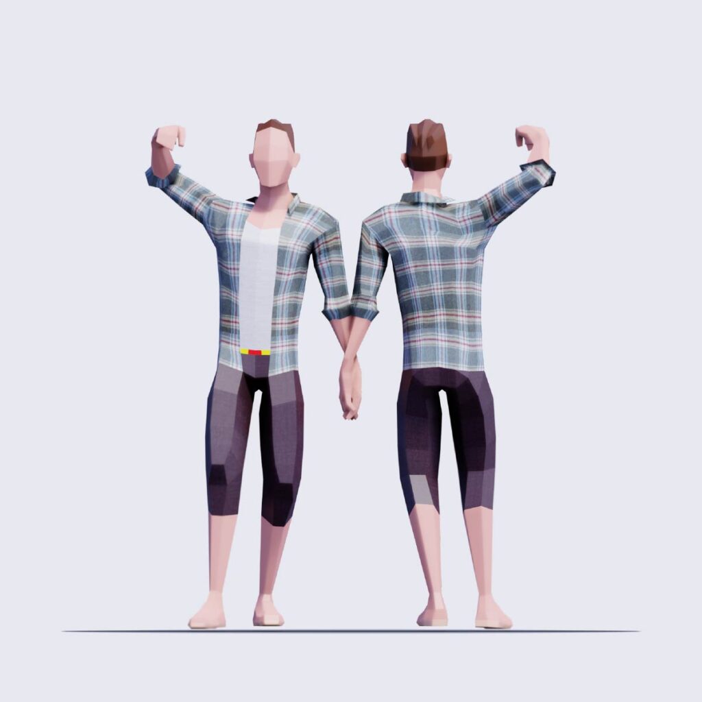[3D] Low Poly Summer People Pack - Animated & Rigged ⋆ Studio Ochi