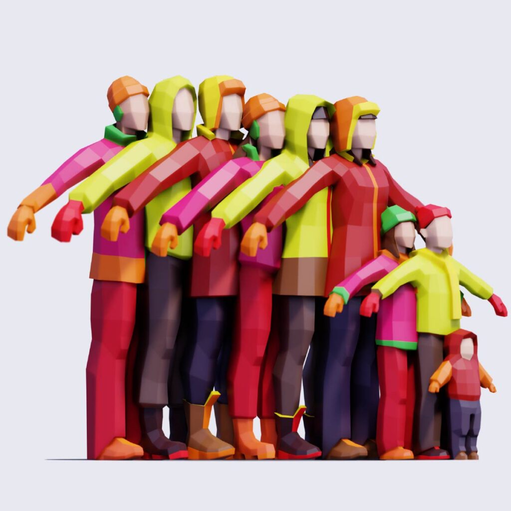 [3D] Low poly Zombies - Animated & Rigged ⋆ Studio Ochi
