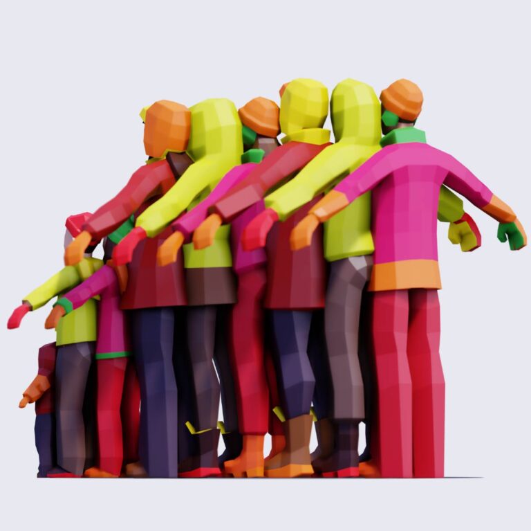 [3D] Low Poly Winter People Pack - Animated & Rigged ⋆ Studio Ochi