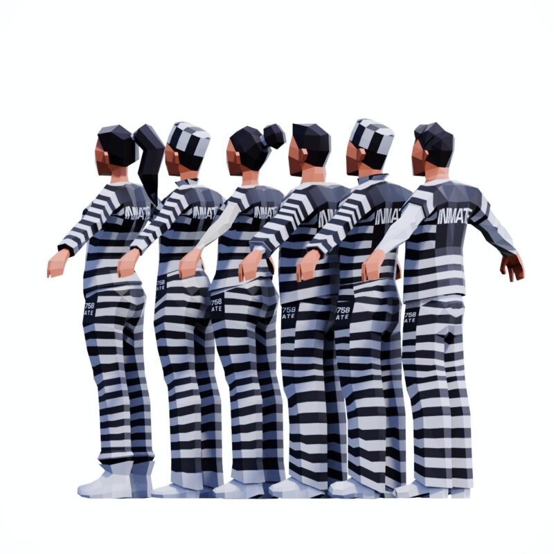 [3D] Low Poly Prison Inmates - Animated & Rigged ⋆ Studio Ochi