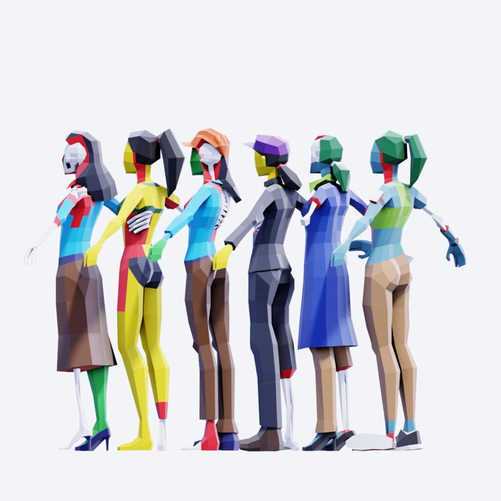 [3D] Low poly Zombies - Animated & Rigged ⋆ Studio Ochi