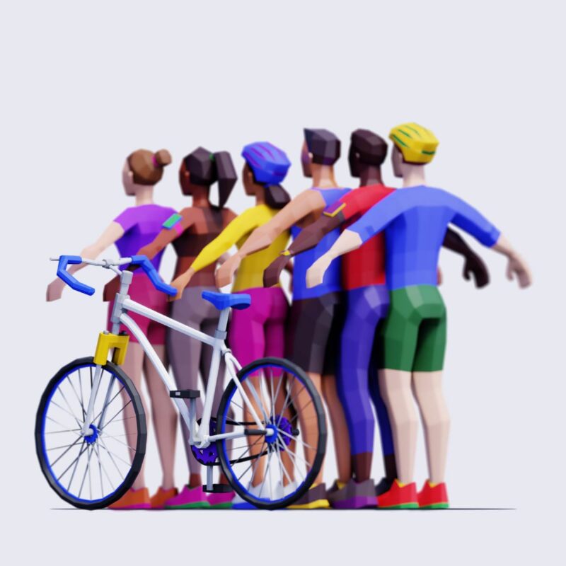 [3D] Low Poly Exercising People Pack - Animated & Rigged ⋆ Studio Ochi