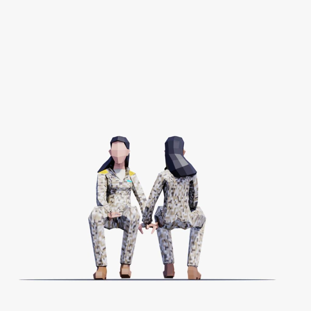 [3D] Low Poly Air Force - Animated & Rigged ⋆ Studio Ochi