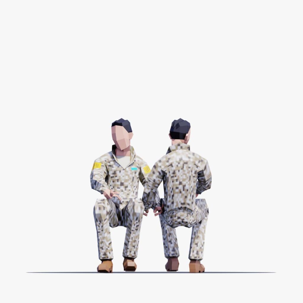 [3D] Low Poly Air Force - Animated & Rigged ⋆ Studio Ochi
