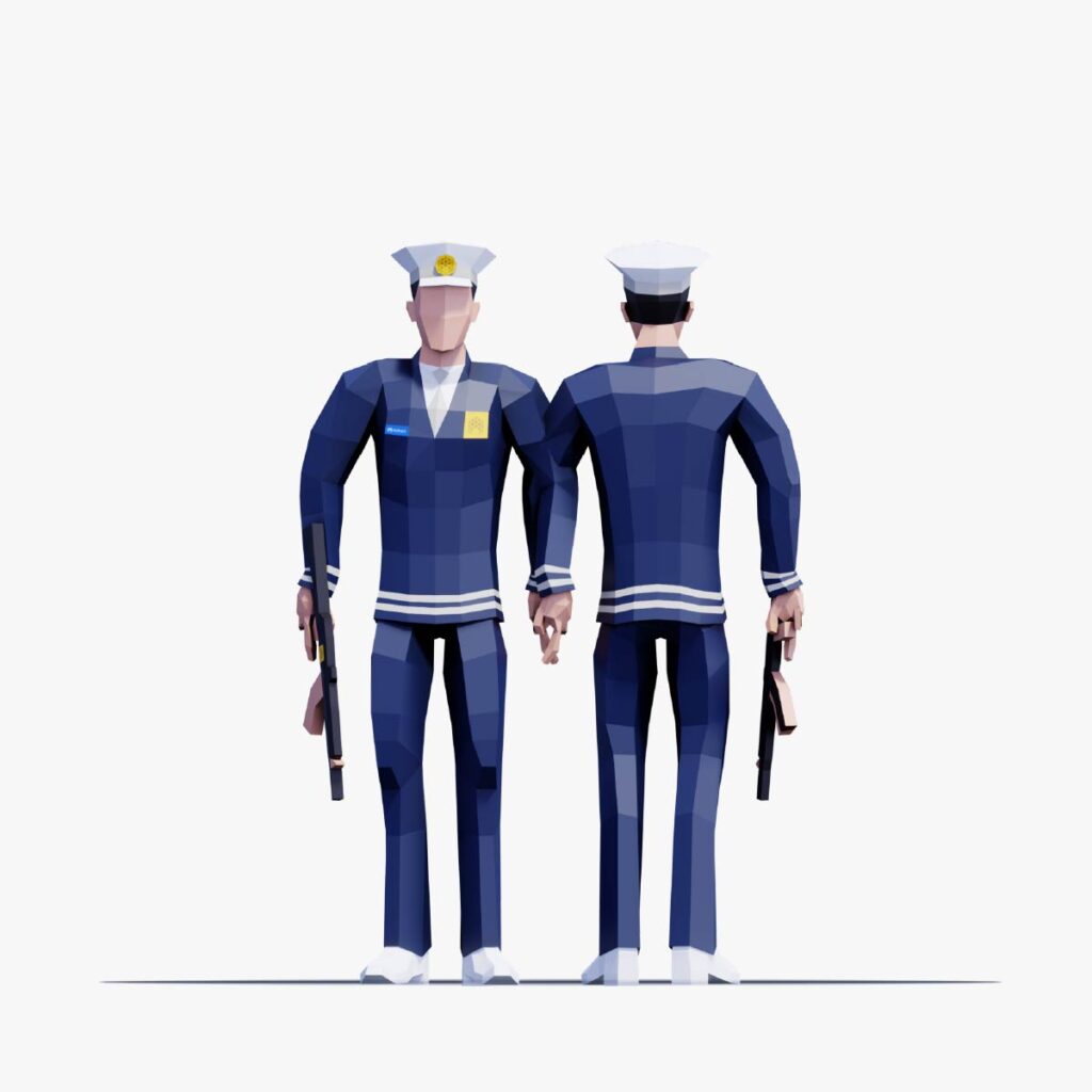 [3D] Low Poly Navy Soldiers - Animated & Rigged ⋆ Studio Ochi