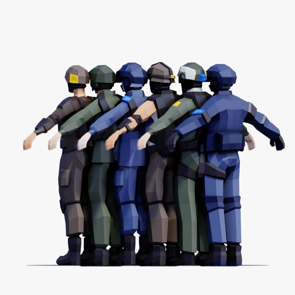 [3D] Low Poly Special Forces Soldiers - Animated & Rigged ⋆ Studio Ochi