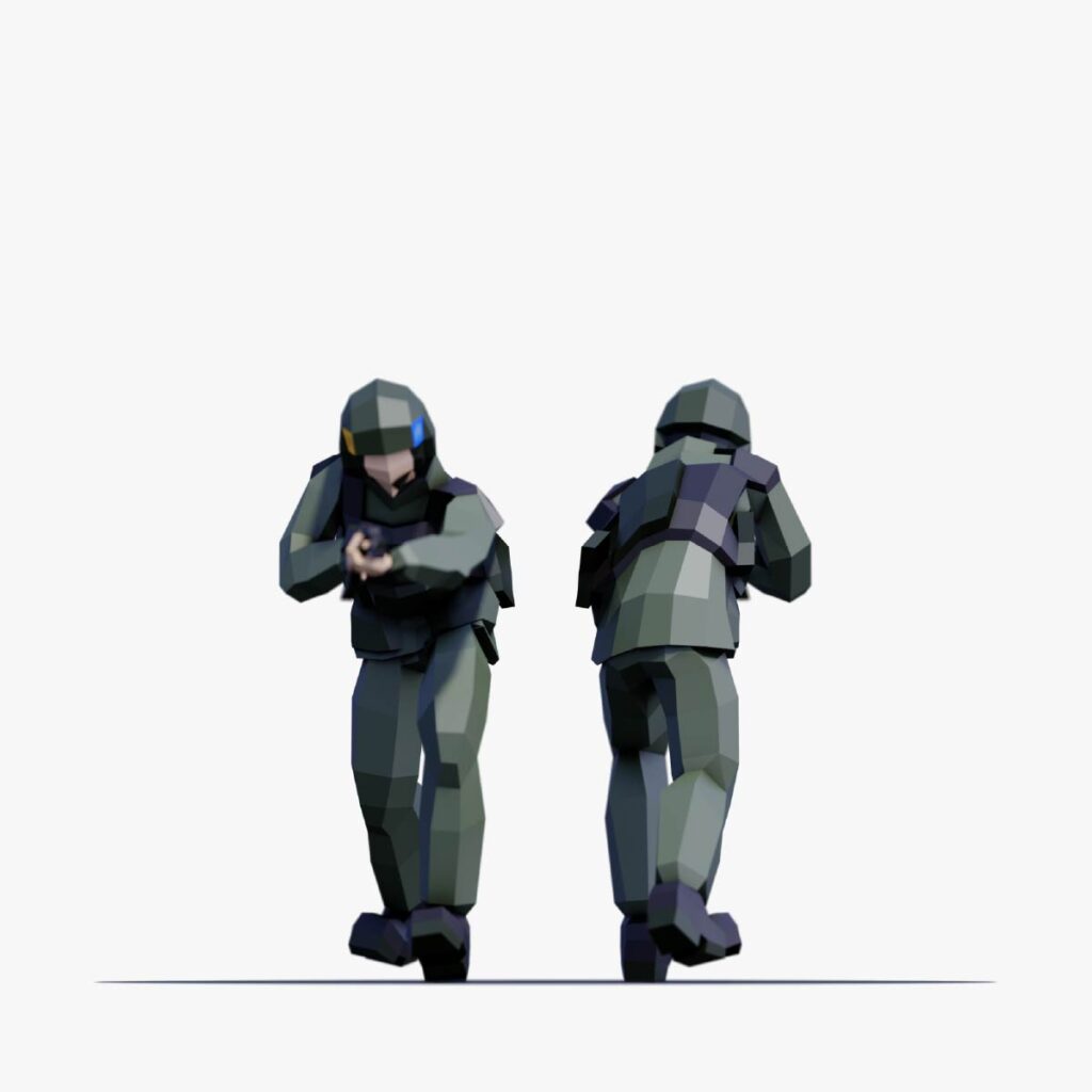 [3D] Low Poly Special Forces Soldiers - Animated & Rigged ⋆ Studio Ochi