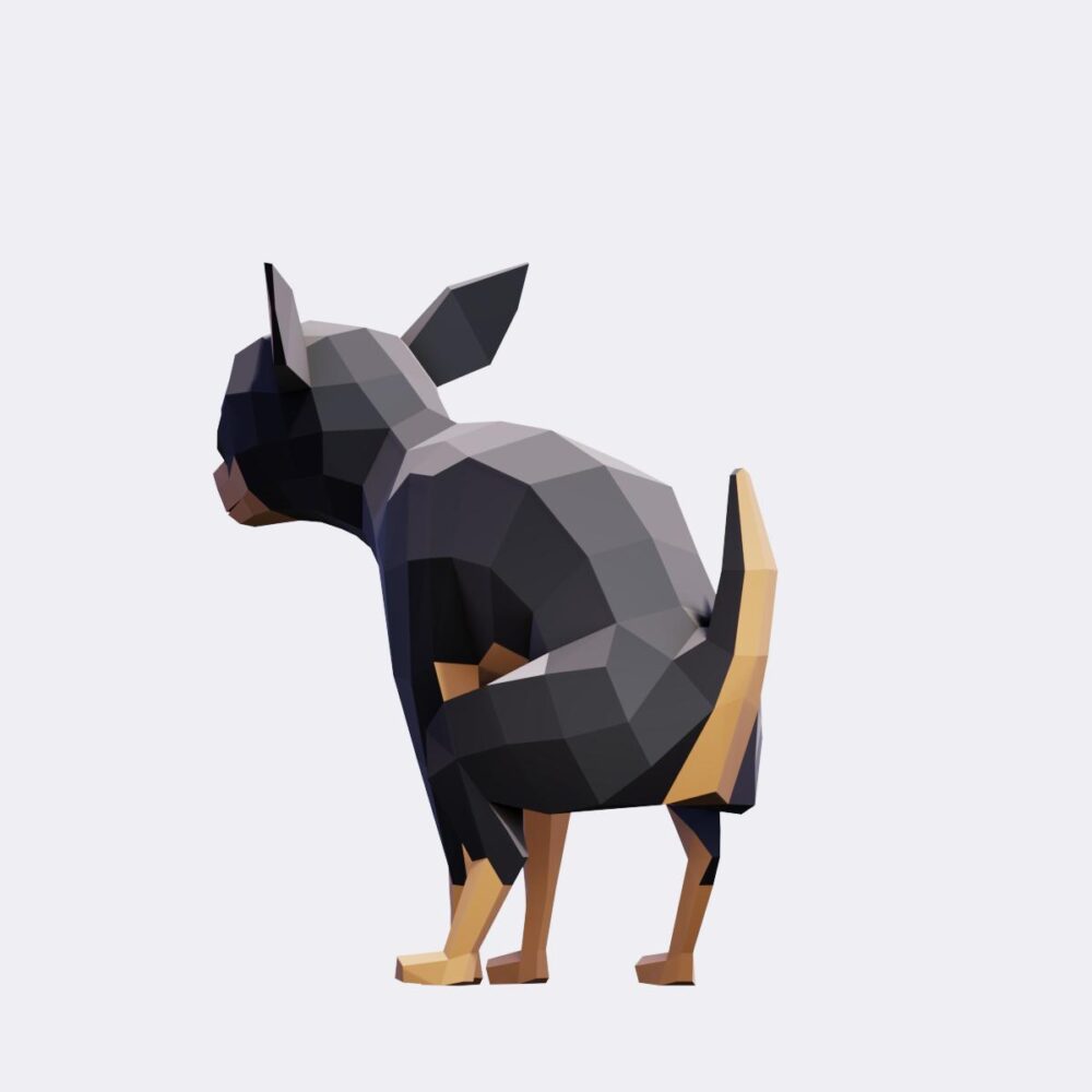 [3D] Low Poly Chihuahua Dog ⋆ Studio Ochi
