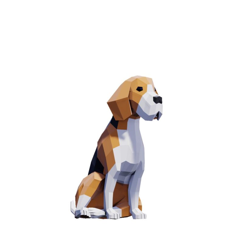 [3D] Low Poly Beagle Dog ⋆ Studio Ochi