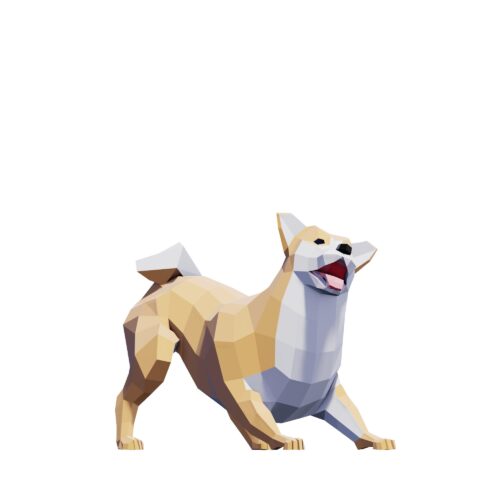 [3D] Low Poly Shiba Inu Dog ⋆ Studio Ochi