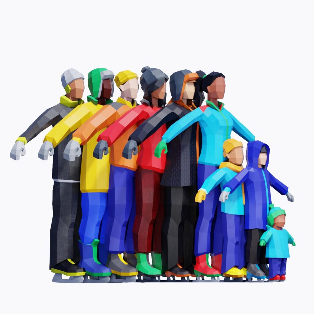 Low Poly People ⋆ 3D Models by Studio Ochi