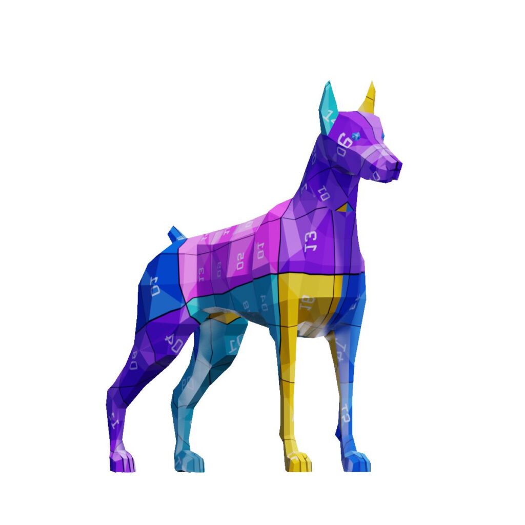 [3D] Low Poly Dobermann Dog ⋆ Studio Ochi